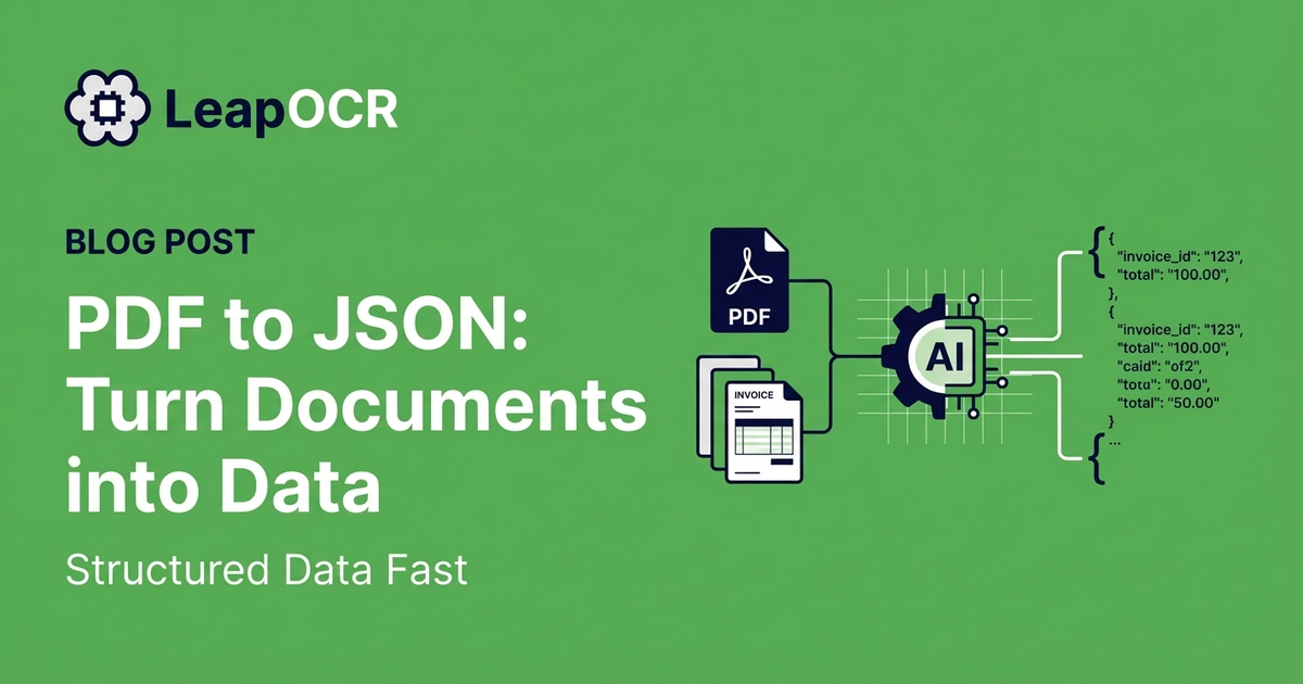 From PDF to JSON: How to Turn Your Documents Into Machine-Readable Data ...